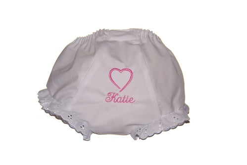 Personalized Girls Bloomer with Heart – Cute as Buttons